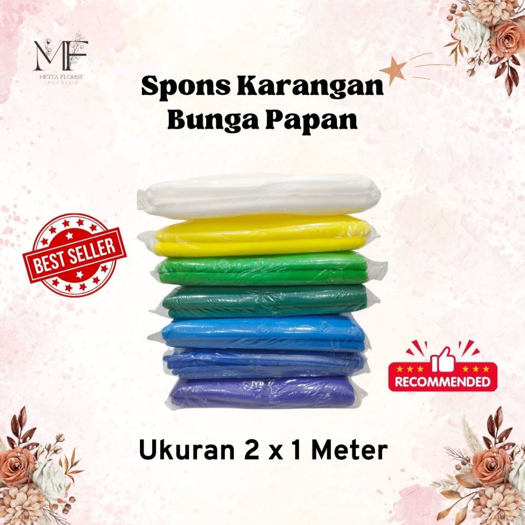 Jual Spons Warna Lembaran untuk Karangan Bunga Papan | Shopee Indonesia
