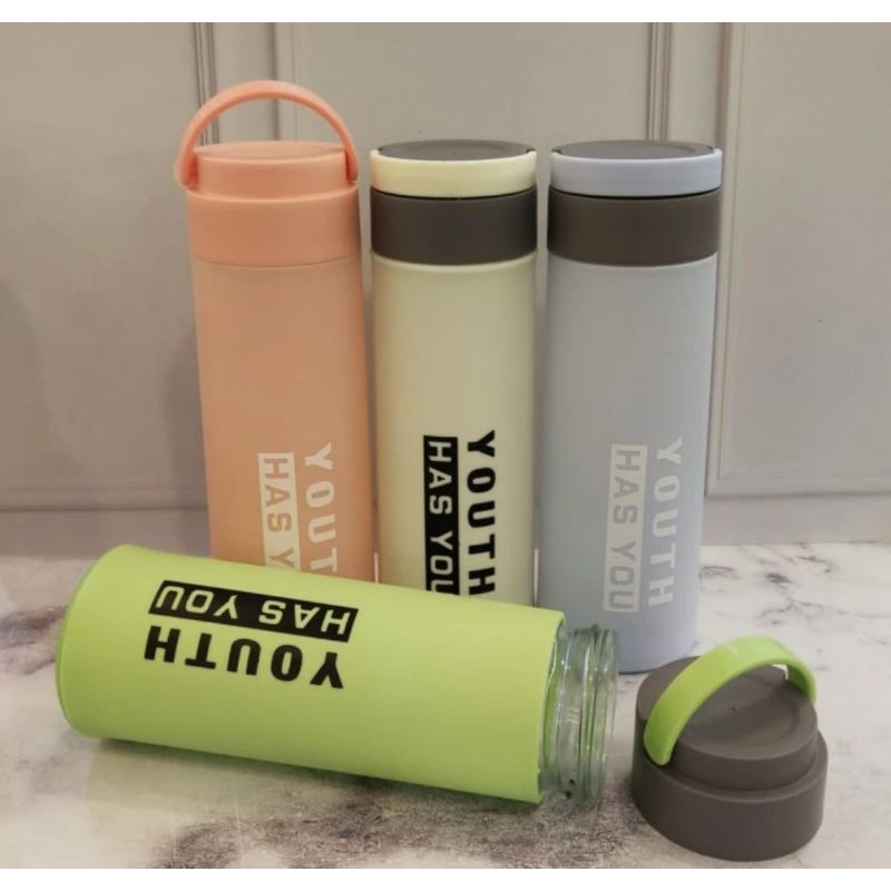 Jual BOTOL MINUM KACA YOUTH HAS YOU 450ML | Shopee Indonesia