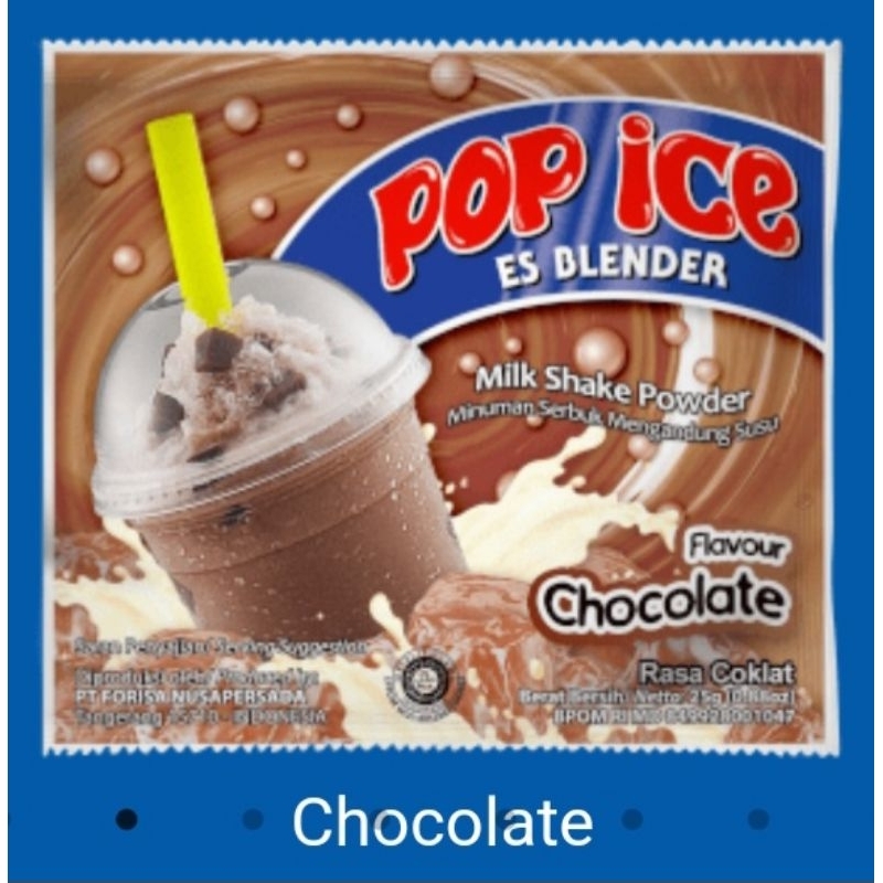 Jual Pop Ice Renteng Chocolate / Moccacino / Vanilla Blue / Taro ...