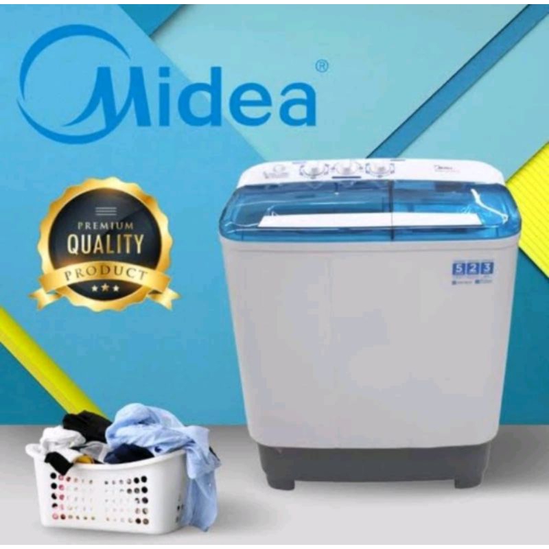 Jual mesin cuci Midea MTD78/ mesin cuci Midea 2 tabung 7 kg | Shopee Indonesia