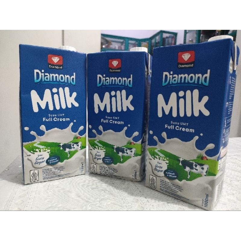 Jual Diamond Susu UHT Full Cream 1 Lt | Shopee Indonesia