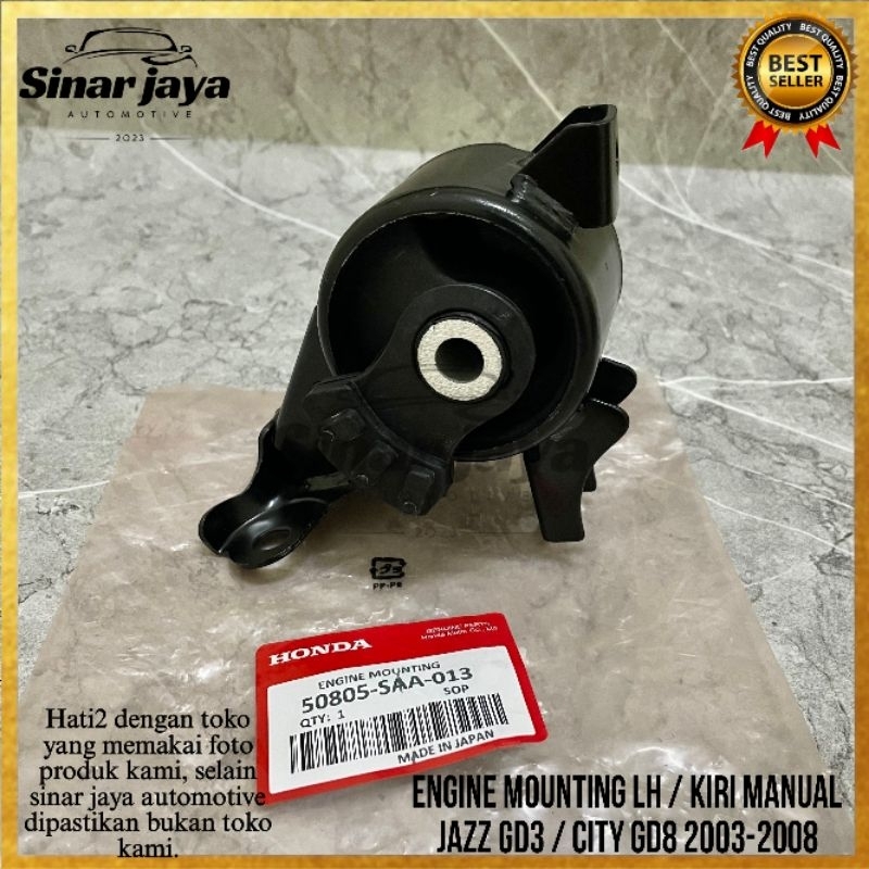 Jual Engine mounting Dudukan mesin Depan Kiri Jazz GD3 / City GD8 2003 2004 2005 2006 2007 2008 ...