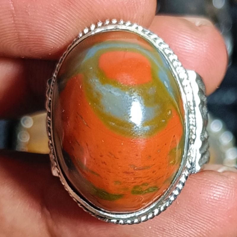 Jual batu akik lawasan asal Kalimantan motif huruf NUN | Shopee Indonesia