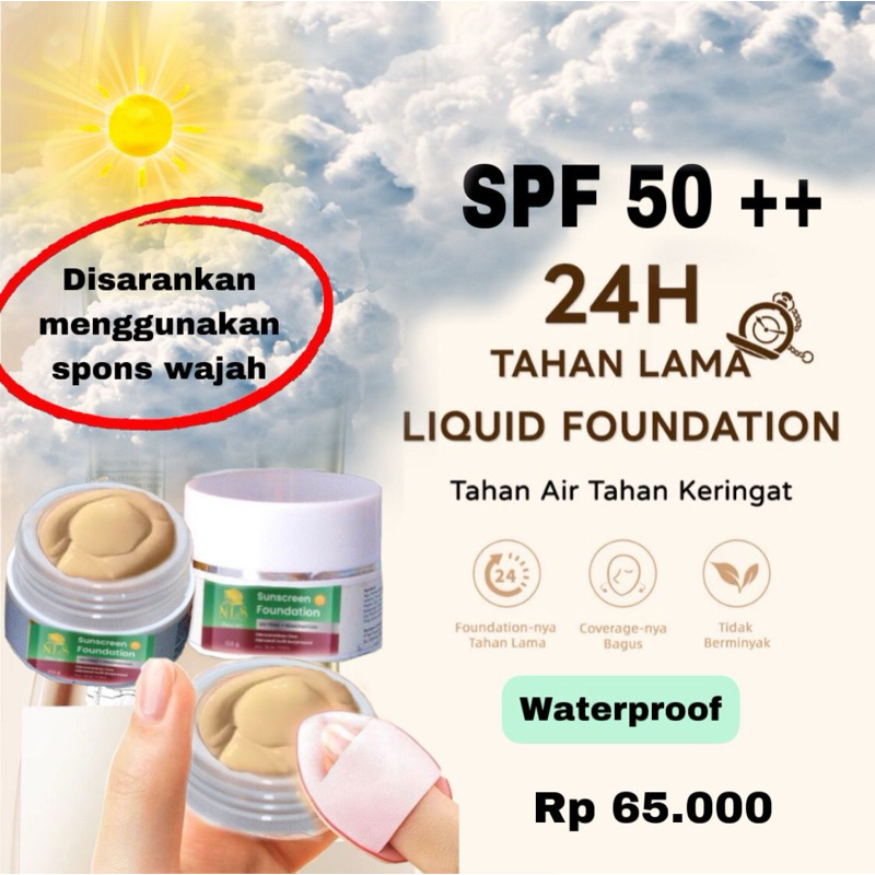 Jual Sunscreen Cushion NLS Skincare (free spons), Original 100%, Aman ...