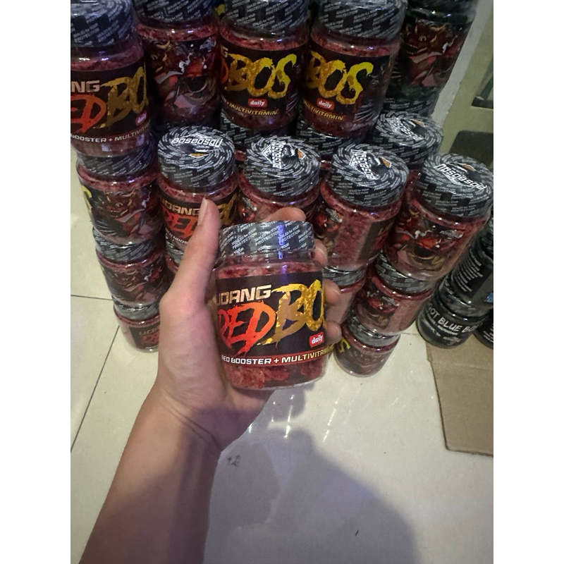 Jual UDANG RED BOS DAILY (MERAH) WARNA DASAR PIGMEN YELLOW & RED (BOS ...