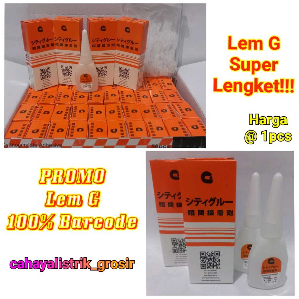 Jual Lem G Barcode PROMO GROSIR TERMURAH!!! Lem G @ 1pcs/ Lem G ...