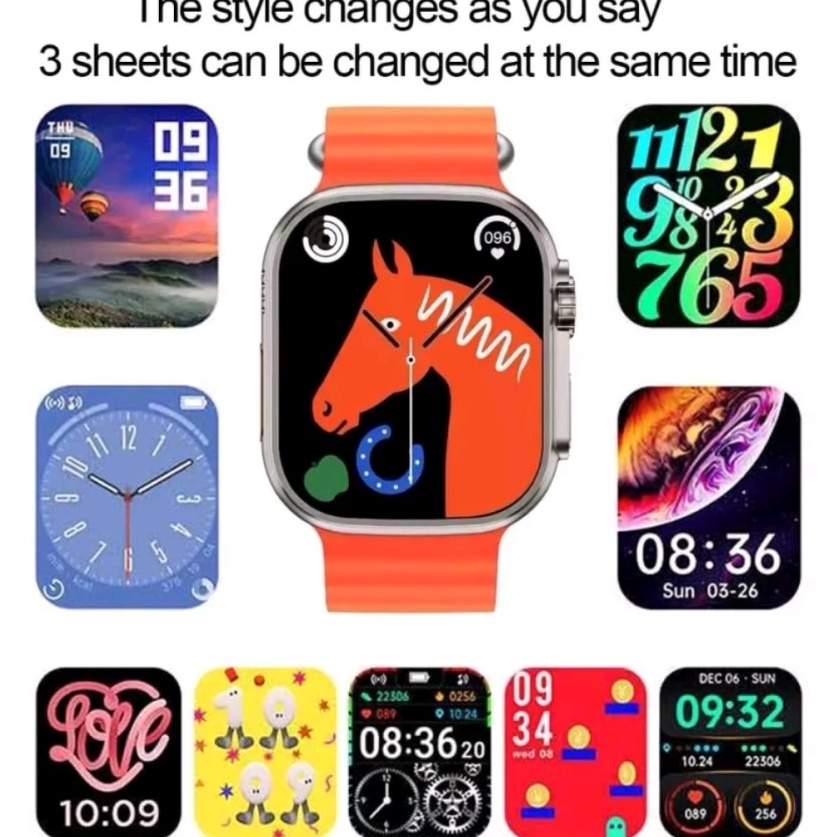 Jual Jam tangan Smartwatch Series T8 Ultra Bluetooth Full Touch Screen ...