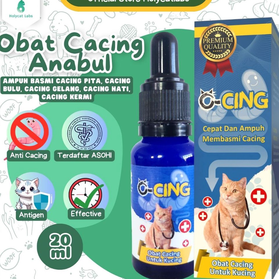 Jual Harga Miring Obat Cacing Kucing Ampuh Membasmi cacing OCing 2 ML ...
