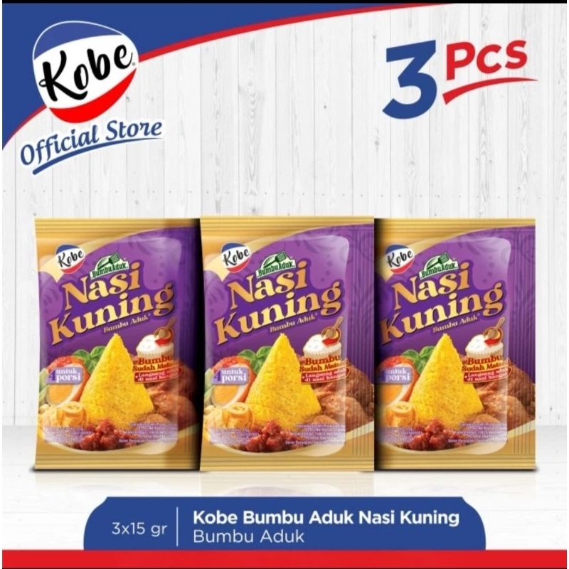 Jual Kobe Bumbu Aduk Nasi Kuning isi 3pcs | Shopee Indonesia