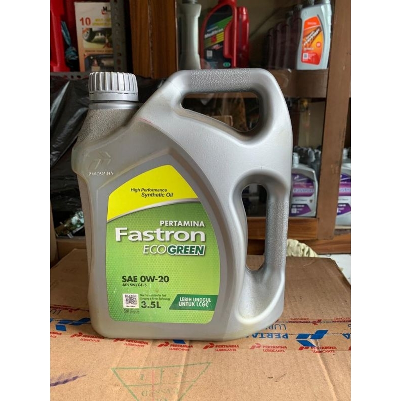 Jual Oli Fastron Eco Green SAE 0W-20 3.5 Liter -Mobil LCGC -Pertamina ...