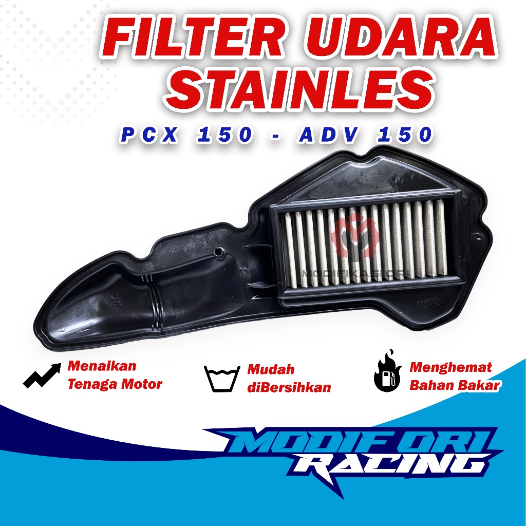 Jual PCX 150 Filter Udara Stainles ADV 150 Filter Racing Seumur Hidup ...
