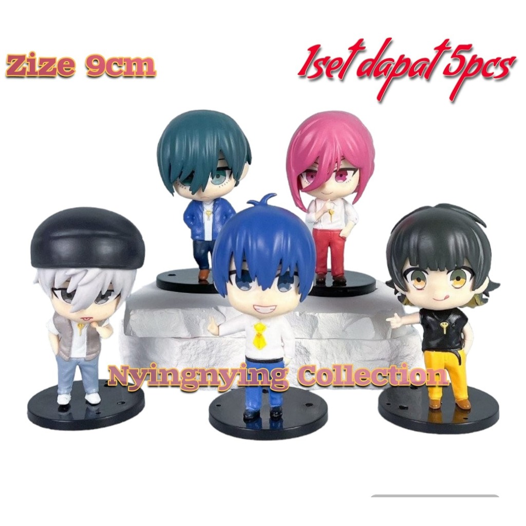 Jual Action Figure Blue Lock Set isi 5pcs/Isagi Yoichi Bachira Meguru Nagi Seishiro Chigiri ...
