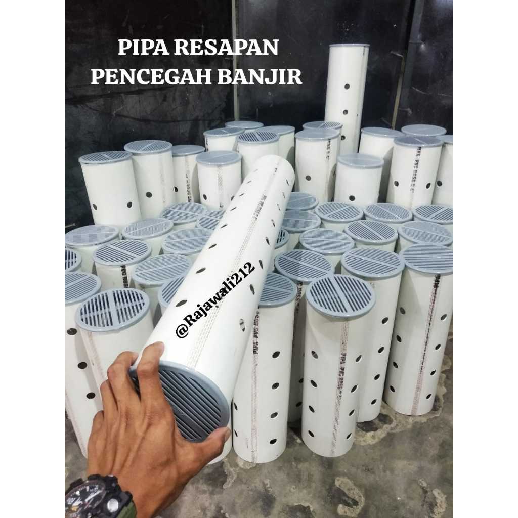Jual Pipa PVC / Pipa Resapan Biopori 4inch Panjang 100cm Sudah Termasuk ...