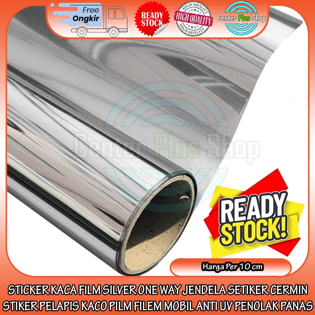 Jual Sticker Kaca Cermin Film Jendela Per 10 Cm Stiker Silver Oneway ...