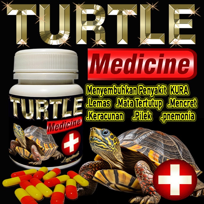 Jual TURTLE MEDICINE OBAT KURA BRAZIL PILEK PNEUMONIA MATA TERTUTUP ...