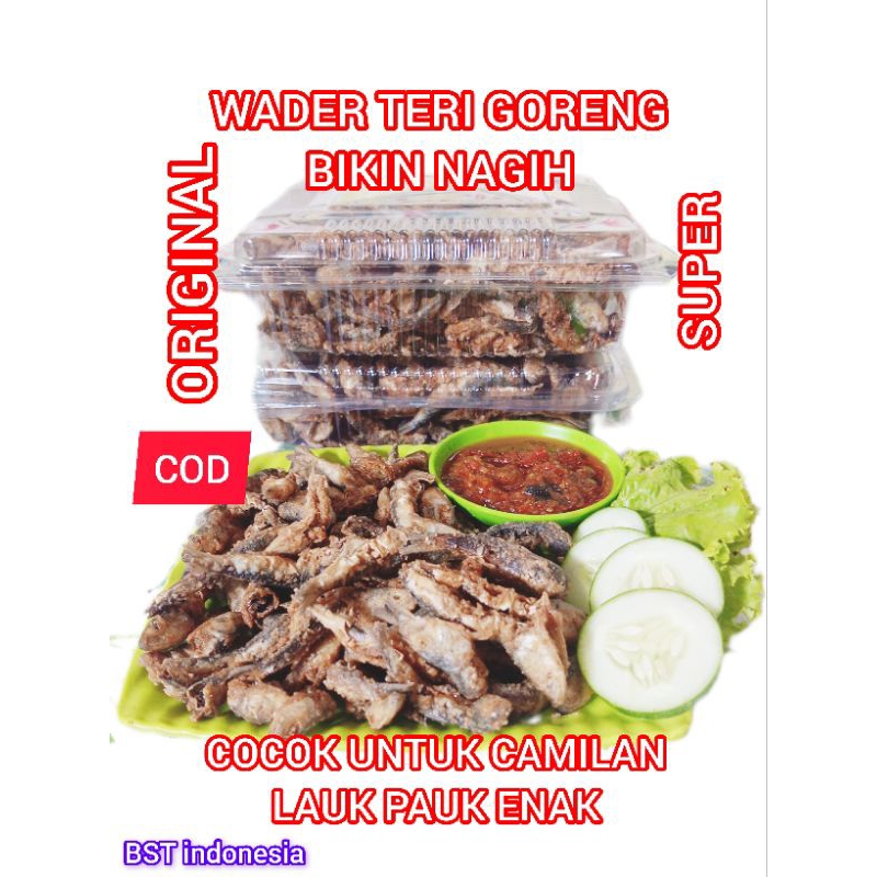 Jual Wader Teri Goreng Crispy Original Camilan Lauk Pauk Enyaaak Tenan ...