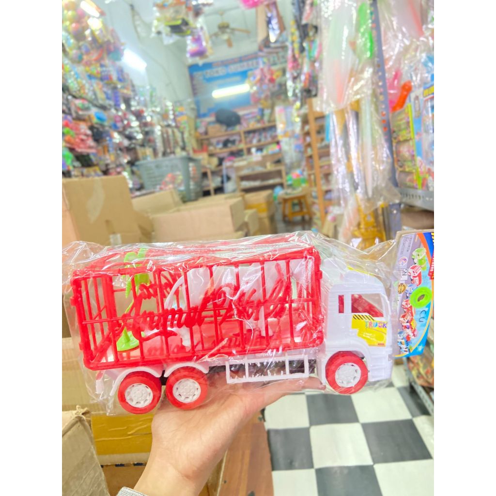 Jual Mainan Anak Mobil Pengangkut Hewan - Mobil Pengangkut Hewan - Truk ...
