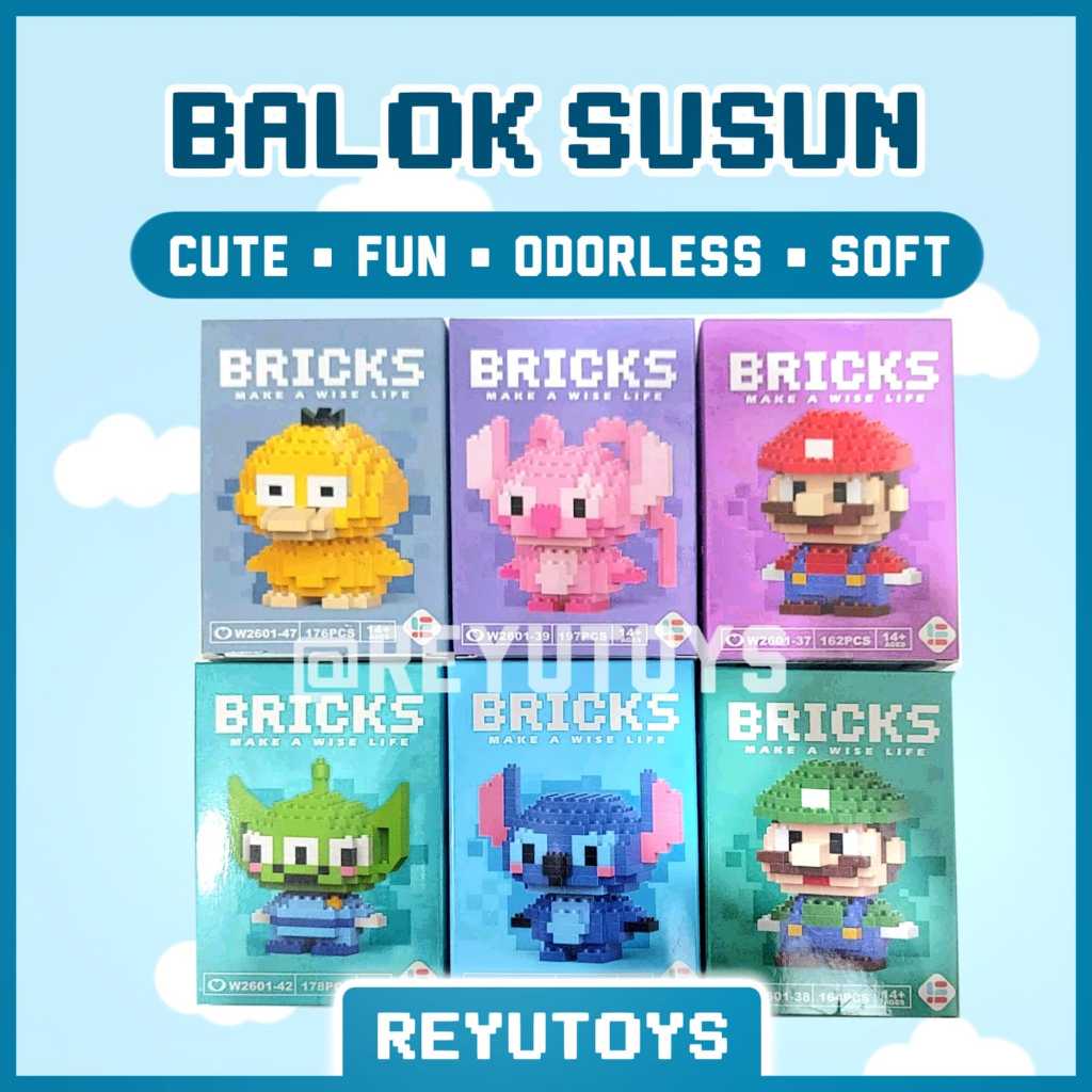 Jual Reyutoys - Nano Block Bricks/ Mainan Edukasi Balok Susun Anak 100 ...
