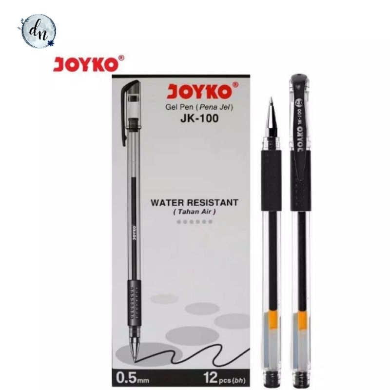 Jual (Pack) Gel Pen Joyko | Pulpen Joyko JK-100NT 0.5 mm | Bulpoin Joyko | 1 Pack 12 Pcs ...