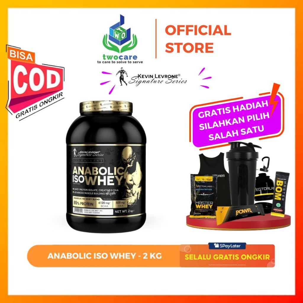 Jual Kevin Levrone Anabolic ISO Whey Protein Isolate 2kg 4.4 Lbs Whey ...