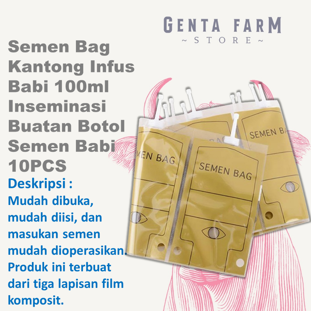 Jual Semen Bag Kantong Infus Babi 100ml Inseminasi Buatan Botol Semen Babi 10PCS | Shopee Indonesia