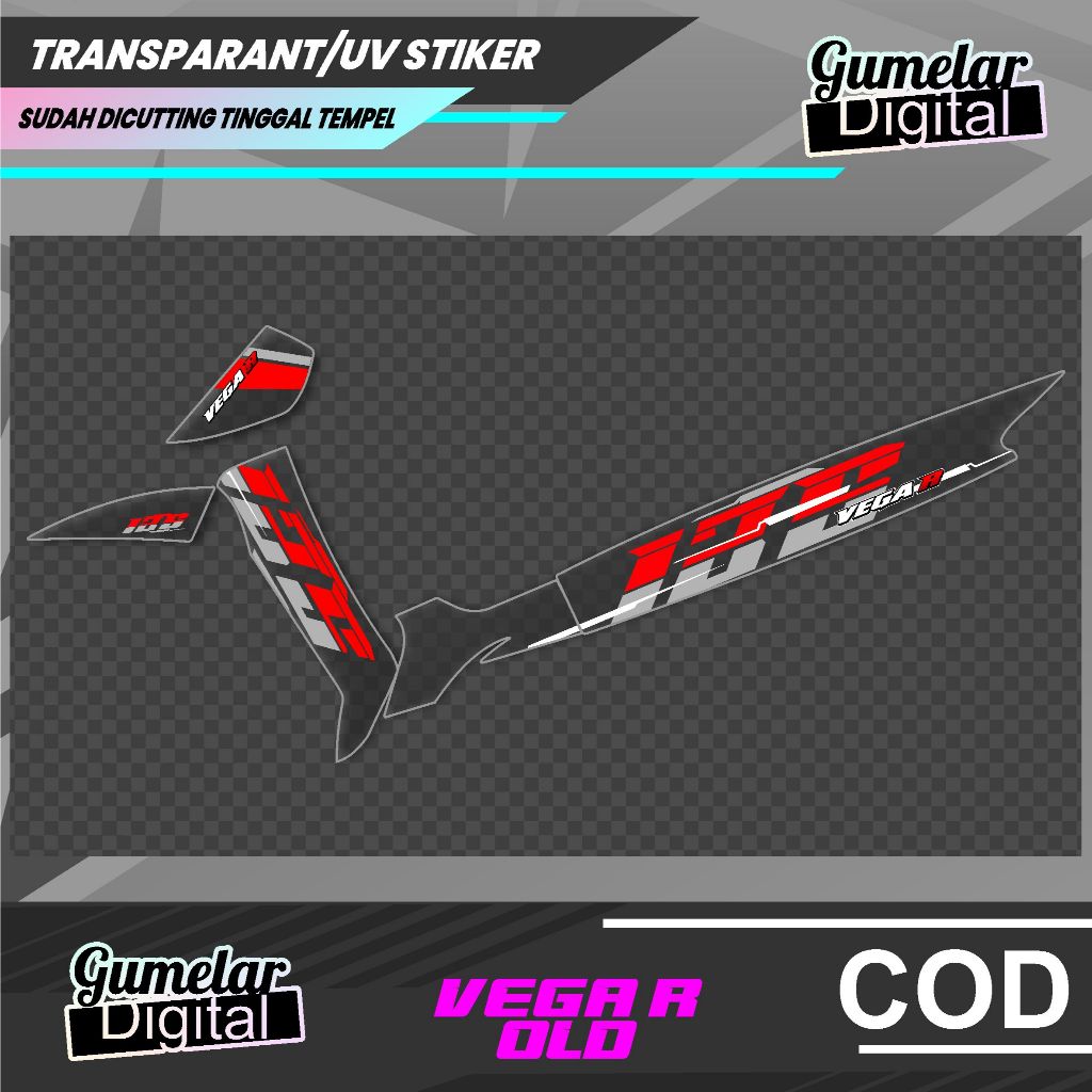 Jual STRIPING TRANSPARAN CLEAR SIMPEL YAMAHA VEGA R OLD VIETNAM 4 VIRAL ...