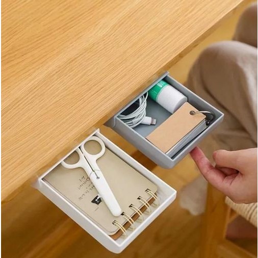 Jual LACI TEMPEL BAWAH MEJA LACI MINI BAWAH MEJA DRAWER TEMPEL ...
