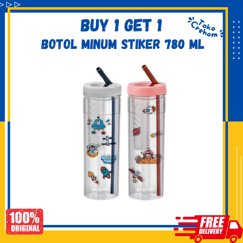 Jual [RESTOCK] [BUY 1 GET 1] Botol Tumbler Viral 780mL Botol Non Termos ...