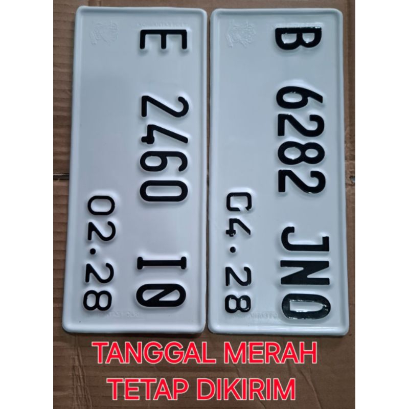 Jual PLAT NOMOR MOTOR STANDAR VARIAS FONT BARU ASLI PAKE LOGO TIMBUL ...