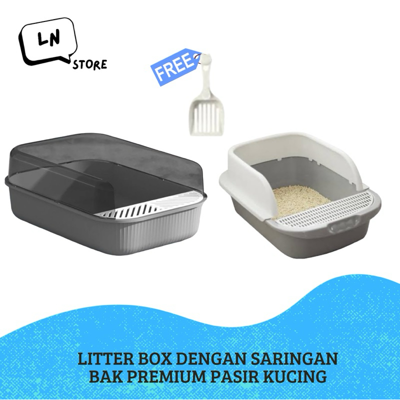 Jual Cat Litter Box Premium Bak Untuk Pasir Kucing | Shopee Indonesia