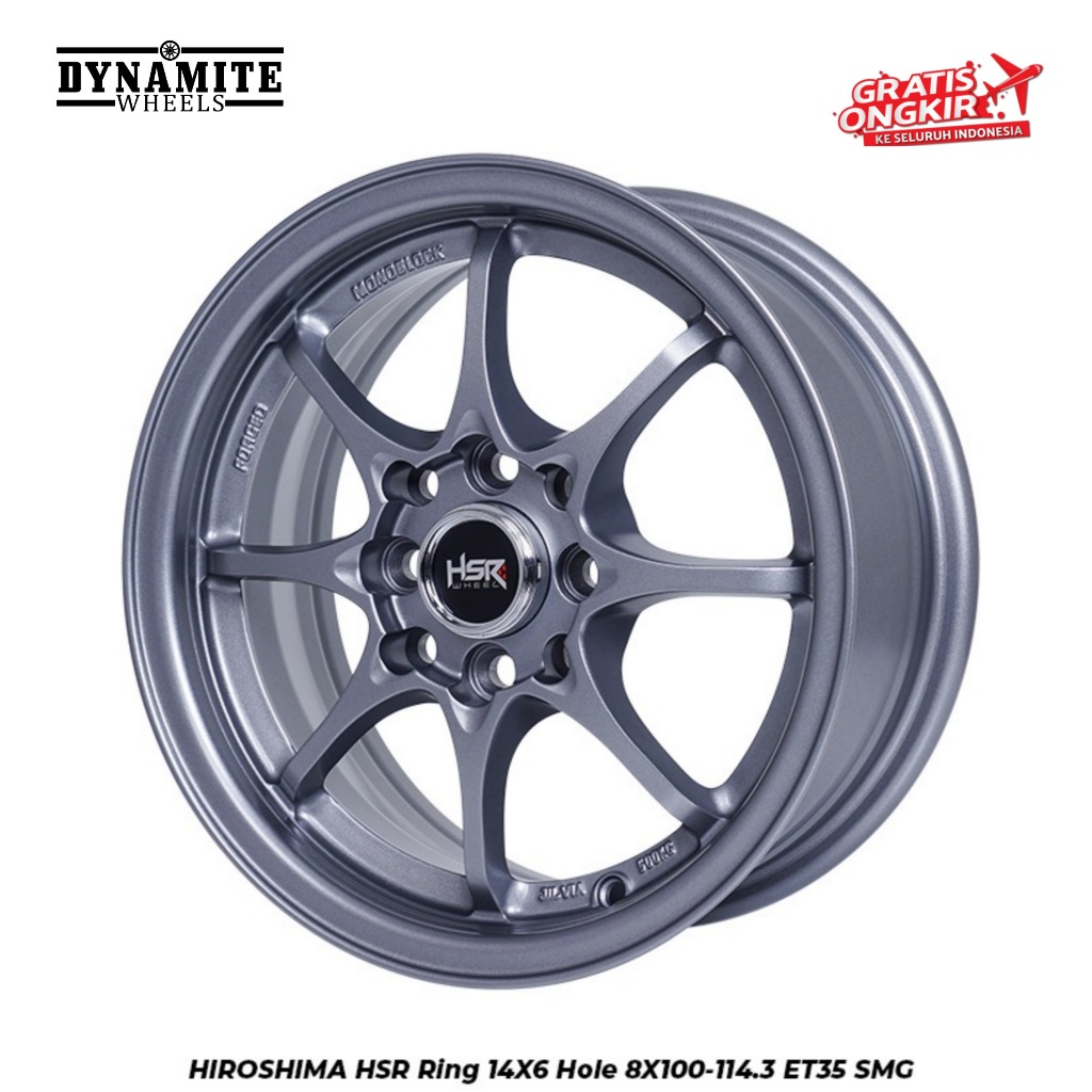 Jual Velg Ring 14 Mobil Calya Sigra Agya Brio Velg Racing HSR Hiroshima R14 Pcd 4 Lubang 4x100 ...