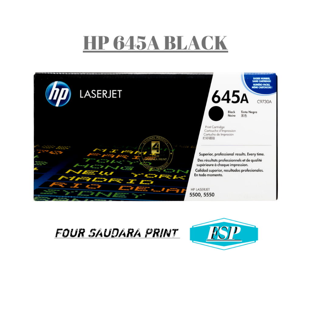 Jual HP 645A Black & Color Original Laserjet Toner Cartridge | Shopee ...