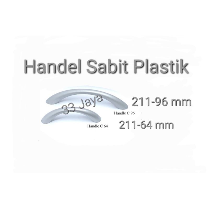 Jual Handel Sabit Plastik uk.211-96 mm Silver | Shopee Indonesia