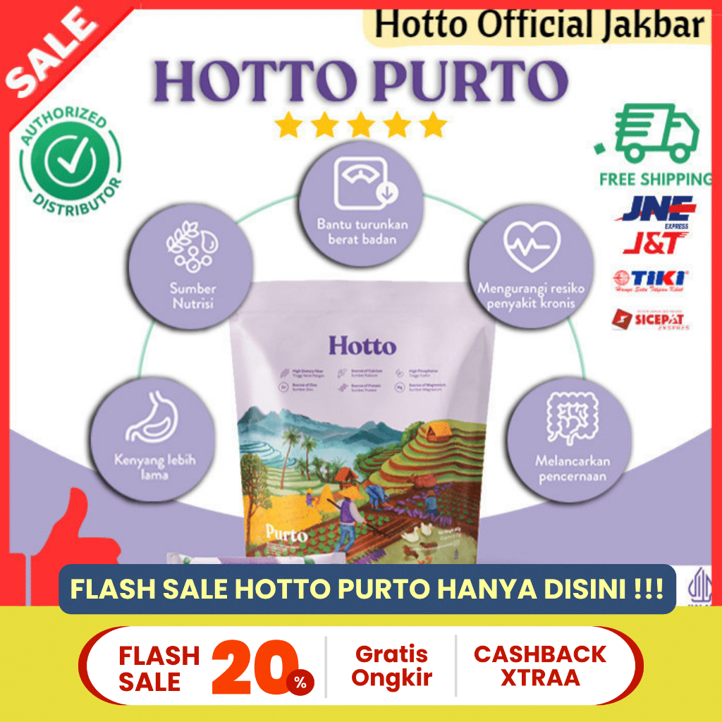 Jual Hotto Purto Official Store Minuman Multigrain 1-2 Pouch ORI 100% ...