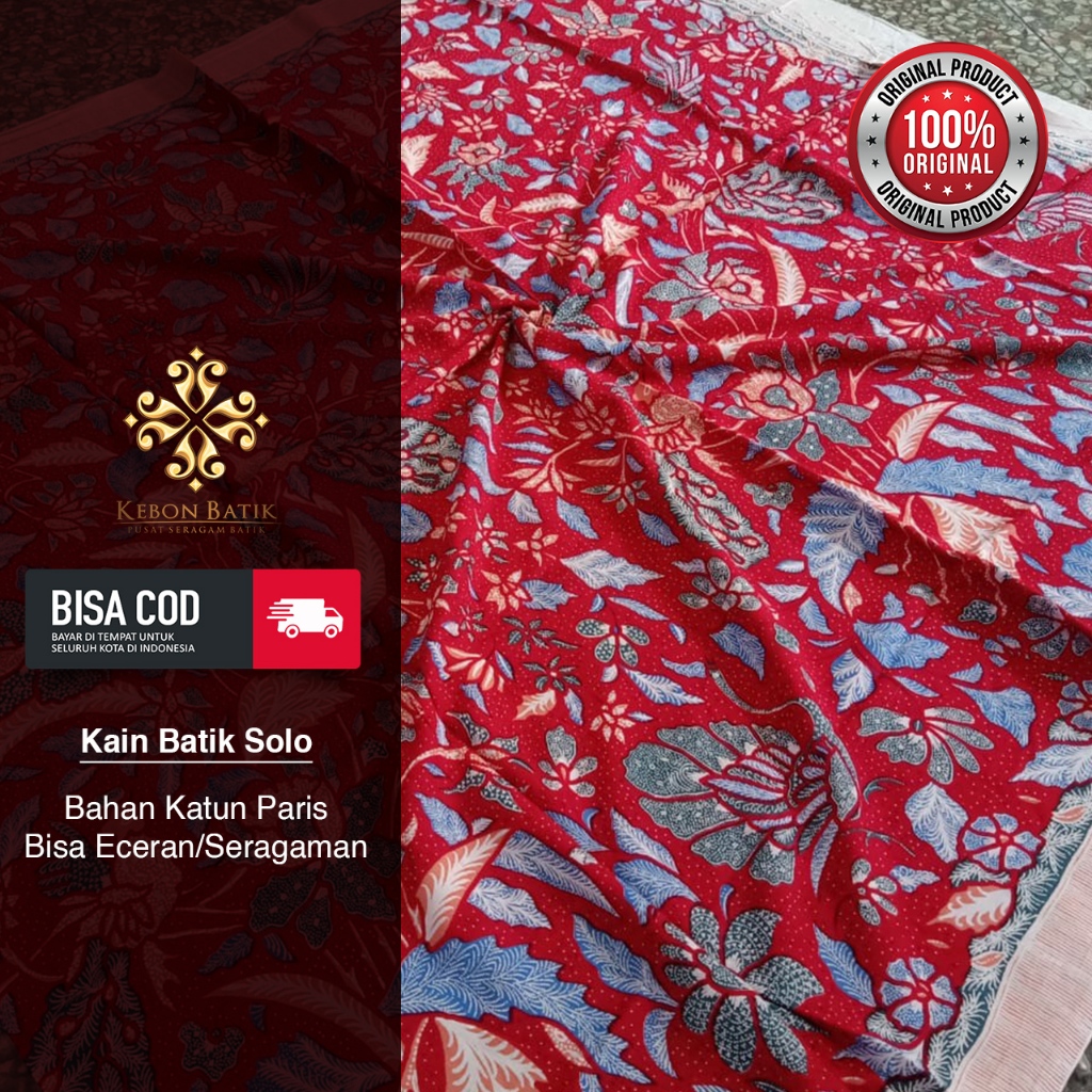 Jual Kain batik Paris Motif Negeri untuk Bahan baju atau Rok lilit ...