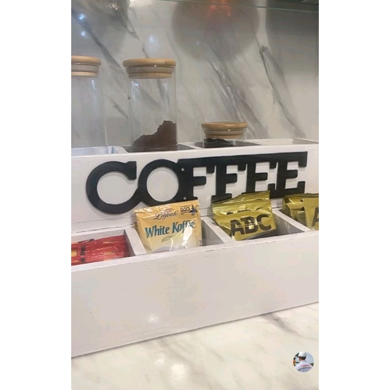 Jual Rak coffee 2 Susun Minimalis Kayu Aesthetic | Shopee Indonesia