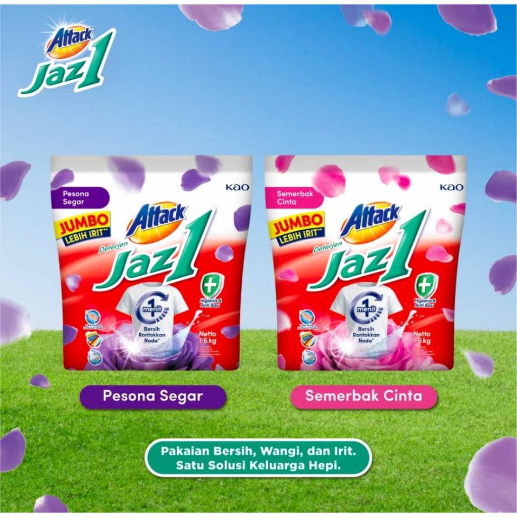 Jual ATTACK JAZ1 1600 gr Deterdent Bubuk | Shopee Indonesia
