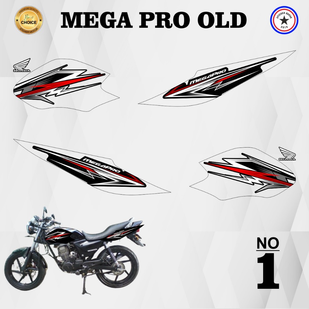 Jual Stiker Striping Variasi Mega Pro Old Sticker Motor | Shopee Indonesia