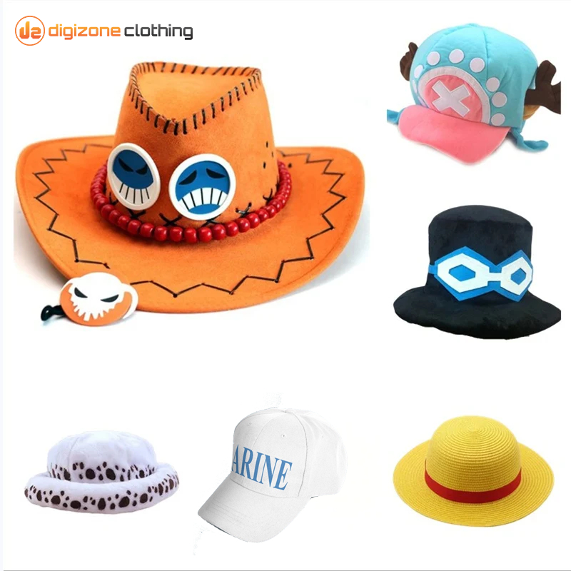 Jual Topi Anime One Piece Cosplay Luffy Law Chopper Trafalgar Law Nico ...