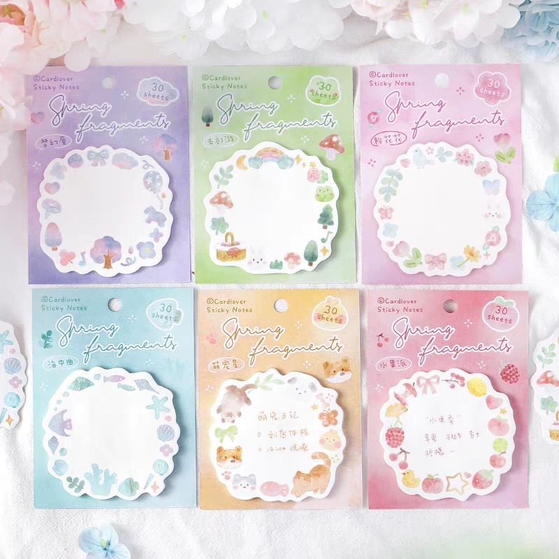 Jual 30lembar Memopad Kertas Memo Notepad Sticky Notes Cantik Lucu ...