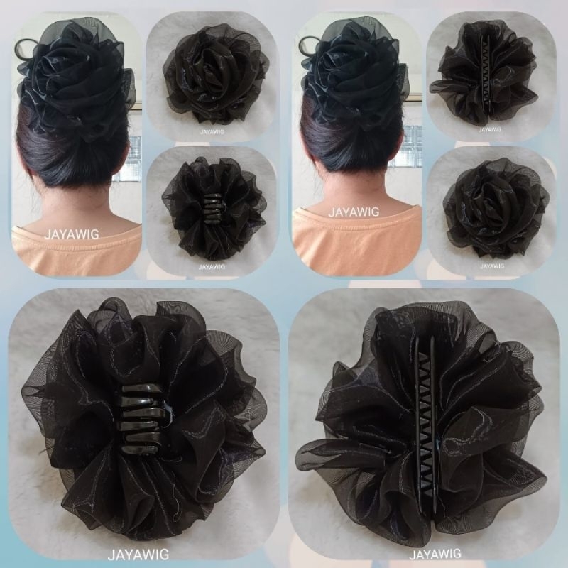 Jual Jepit Cepol Rambut Buat Sanggul Dan Cepolan Hijab Warna Hitam ...