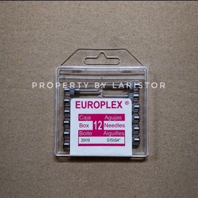 Jual Jarum Hewan Europlex 15G x 3/4 Nal Needle Syringe | Shopee Indonesia