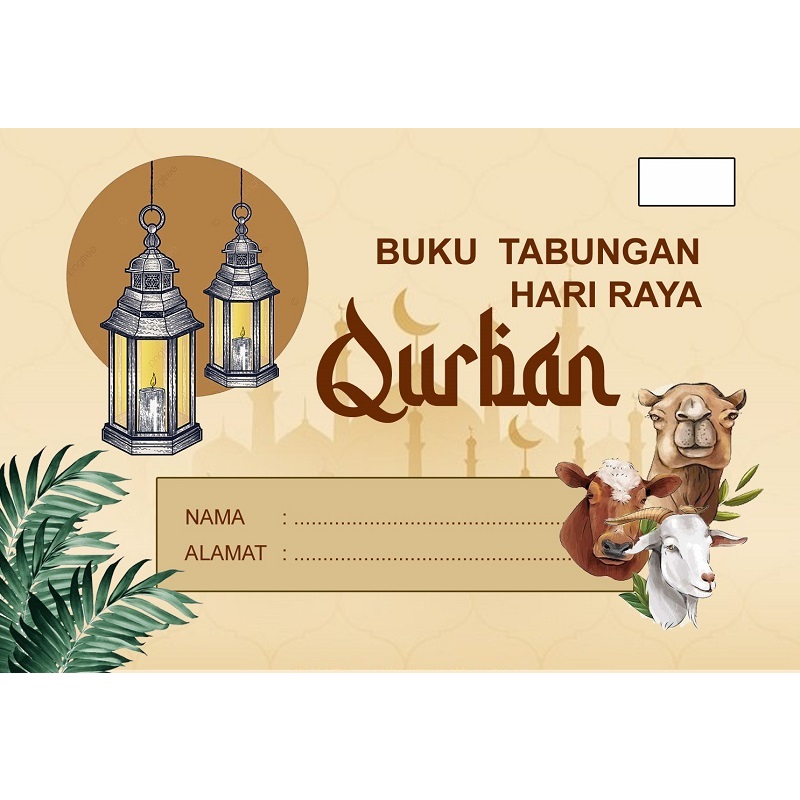 Jual ES88 CUSTOM BUKU TABUNGAN QURBAN/TABUNGAN HARI RAYA QURBAN 20 HAL ...