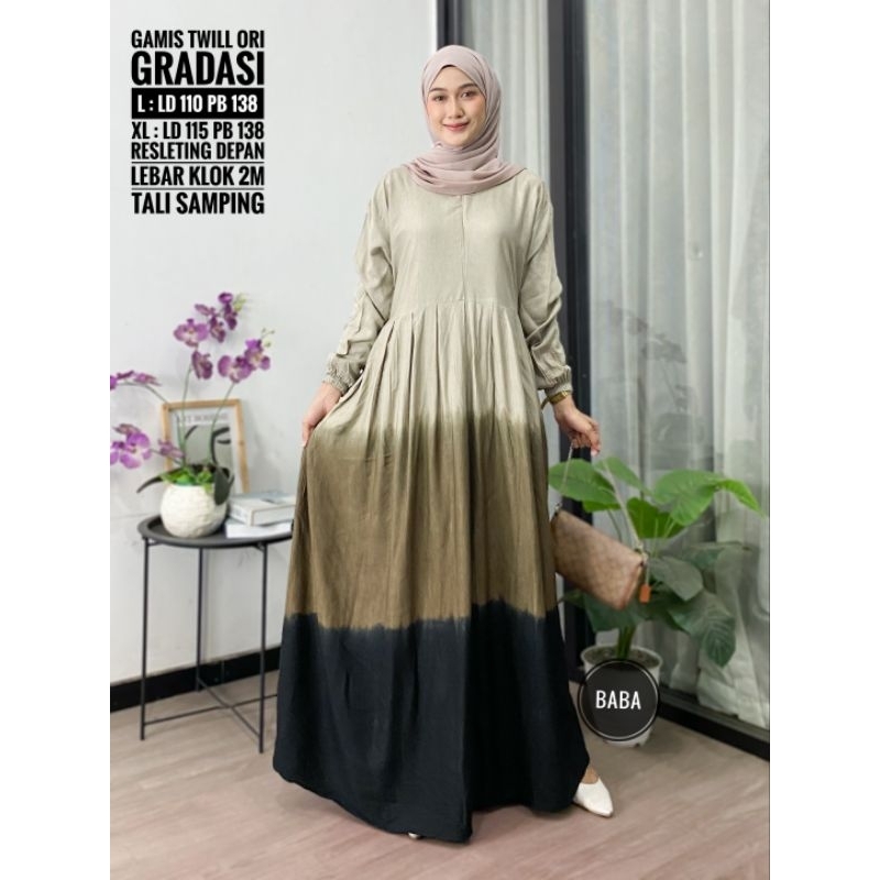 Jual BEST SELLER - GAMIS TWILL ORI PEKALONGAN- GAMIS GRADASI - GAMIS ...
