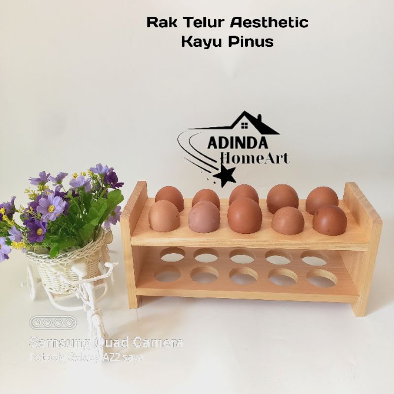 Jual Rak Telur Aesthetic/Egg Storage 2 tingkat | Shopee Indonesia