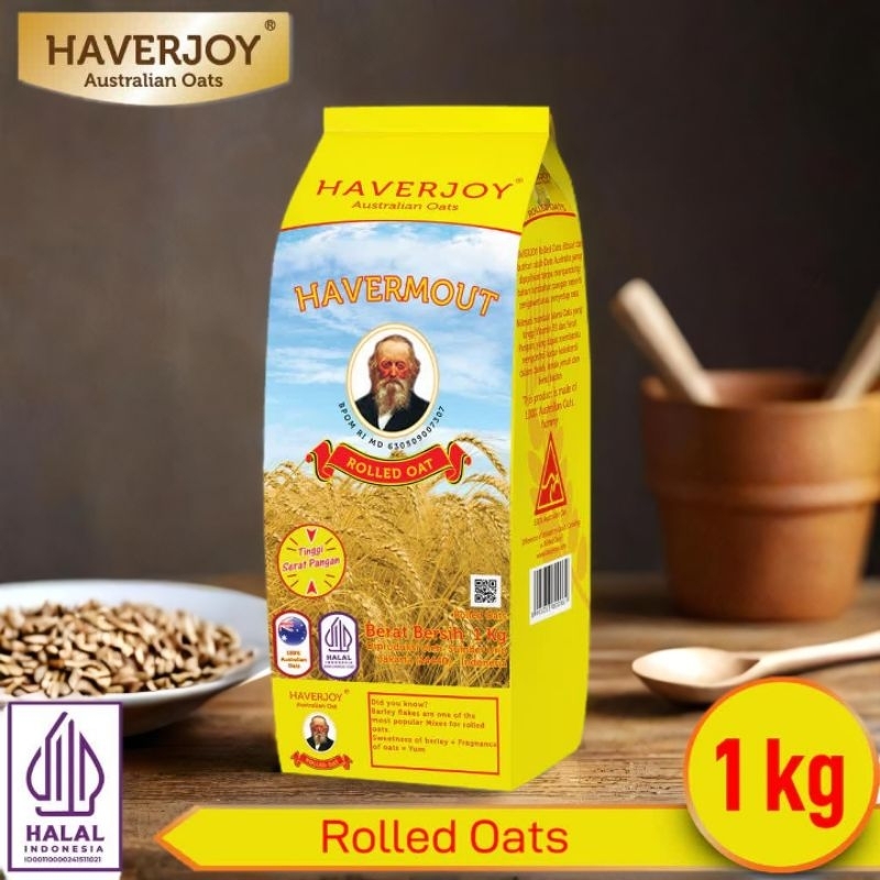 Jual Haverjoy Havermout Rolled oats 1kg | Shopee Indonesia