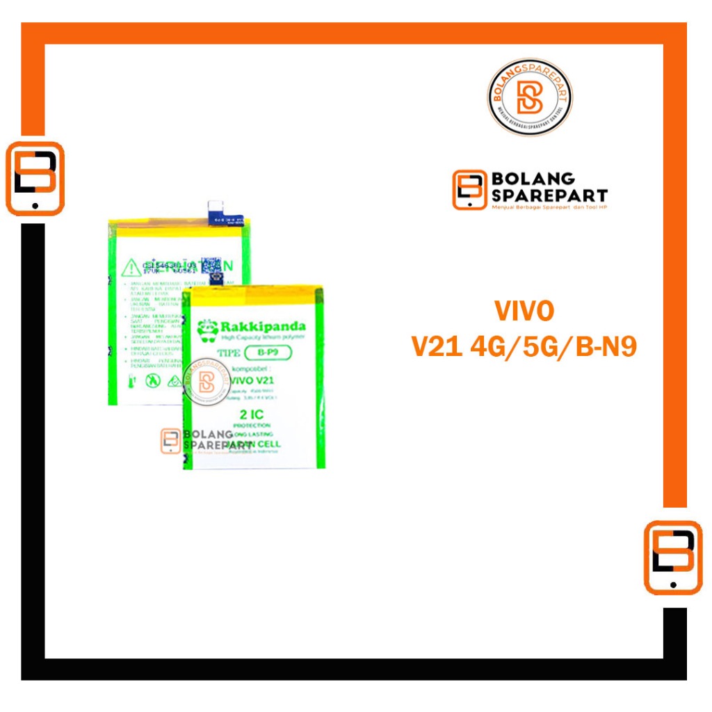 Jual BATERAI BATRE VIVO V21 4G V21 5G B-P9 RAKKIPANDA DOUBLE IC ...