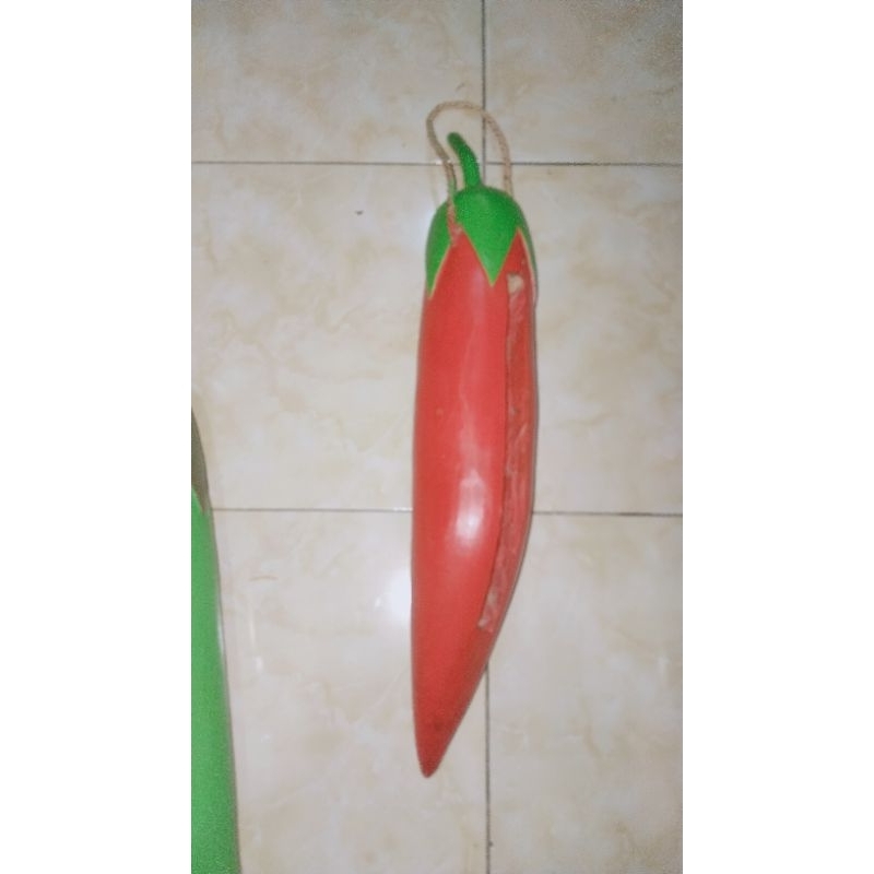 Jual kentongan kayu bentuk cabai nerah & hijau jumbo | Shopee Indonesia