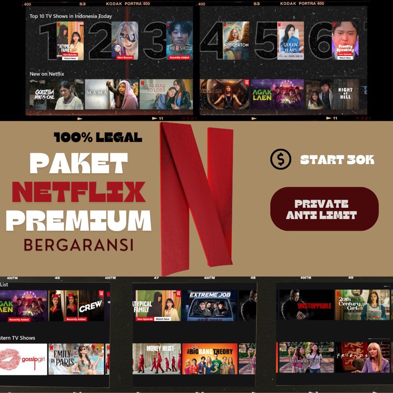 Jual NETFLIX SHARING 1 BULAN MURAH FULL GARANSI | Shopee Indonesia