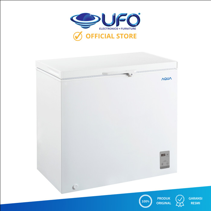 Jual AQUA AQF310FA CHEST FREEZER 300 LITER WITH WHITE PCM DIGITAL ...